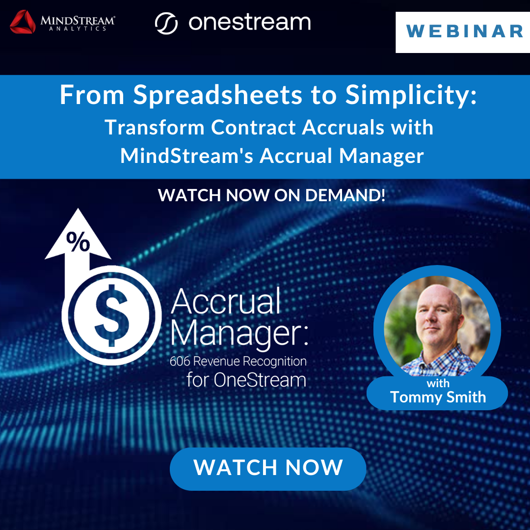 Registration- From Spreadsheets to Simplicity: Transform Contract Accruals with MindStream's ...